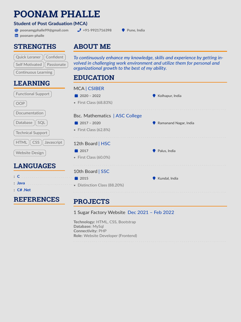 Poonam Resume 2023 | PDF