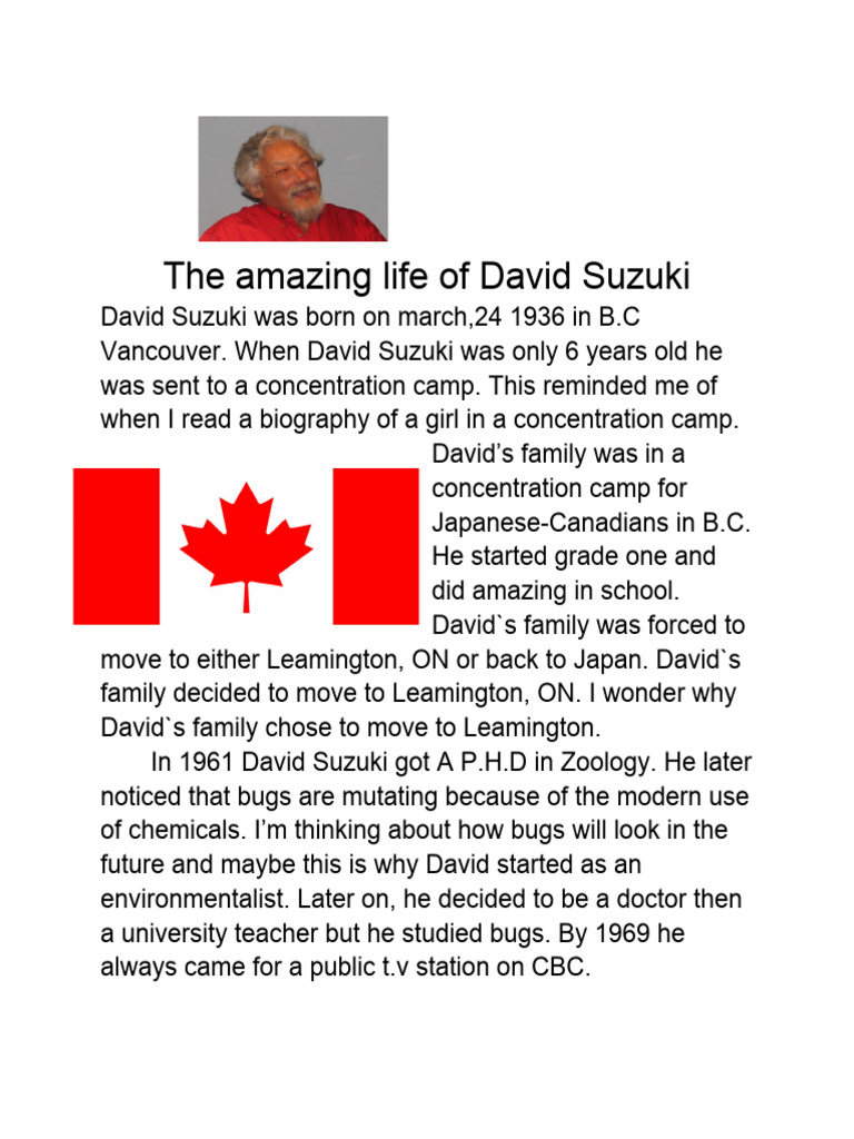 The Amazing Life of David Suzuki | PDF | Travel