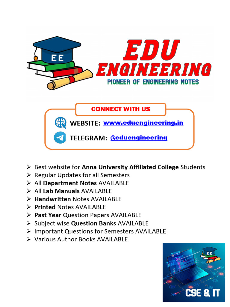Cs3353 Fds Unit 1 Notes Eduengg | PDF | Databases | Data Mining
