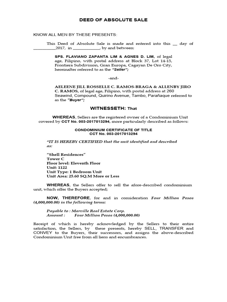 DOAS Flaviano Lim To Aeleene Jill Rosselle C. Ramos-Braga & Allenby ...