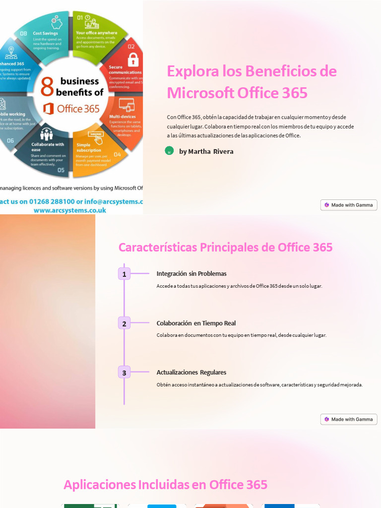 Presentacion Office 365 | PDF | Microsoft Office | Informática
