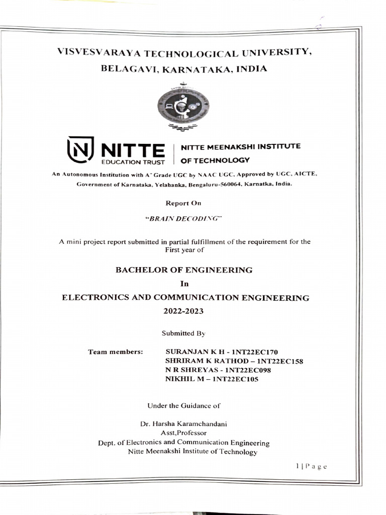 Model Report For Mini Project | PDF