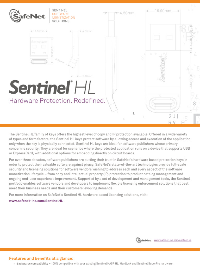 Sentinel HL Max Board Form Factor | PDF