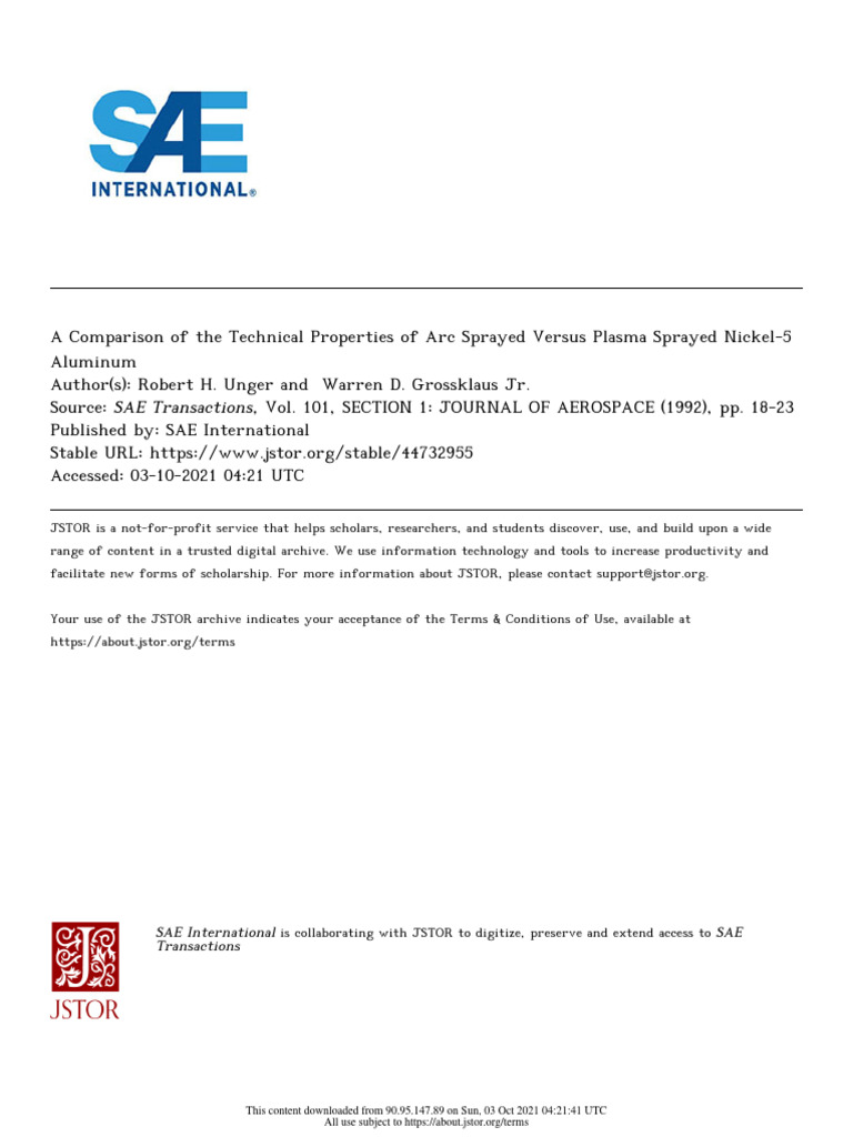 SAE International SAE Transactions: This Content Downloaded From 90.95 ...