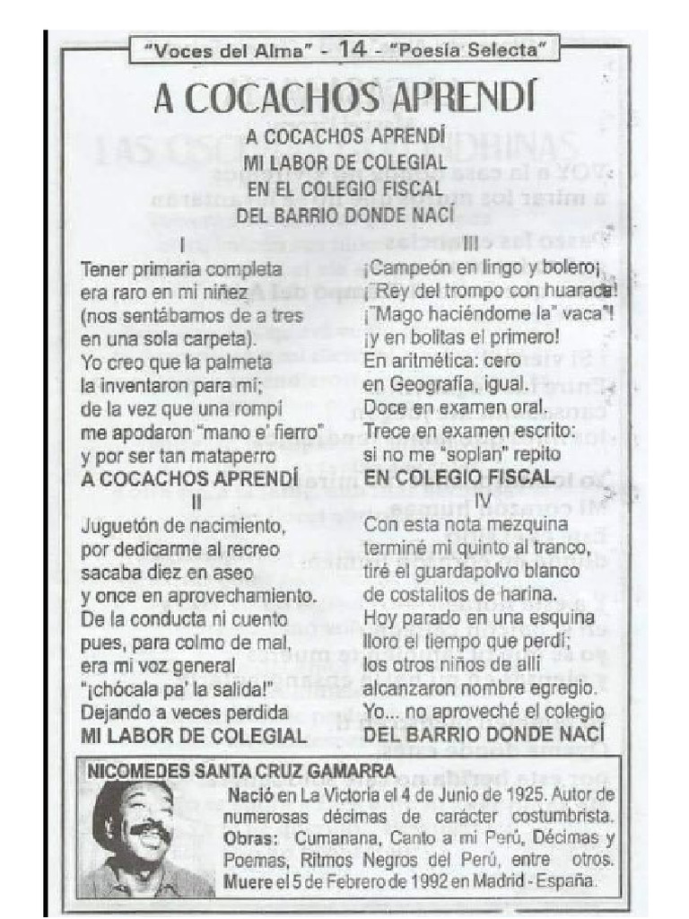A Cocachos Aprendi | PDF