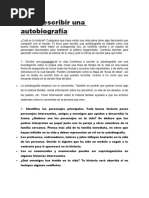 Estructura Clave de una Autobiografía | PDF | Autobiografías