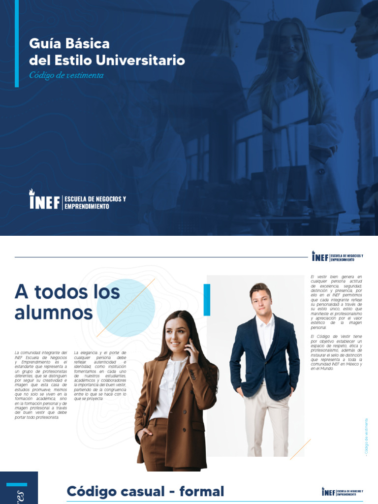 Codigo Vestimenta INEF 2022 1 1 | PDF