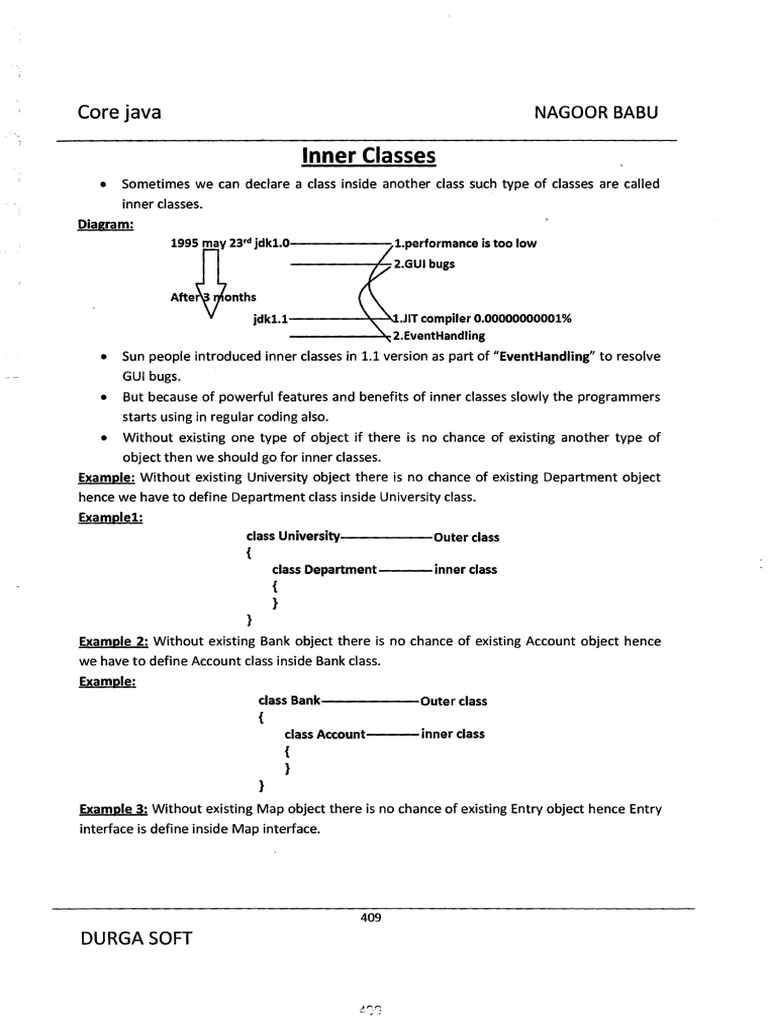 Inner Class | PDF