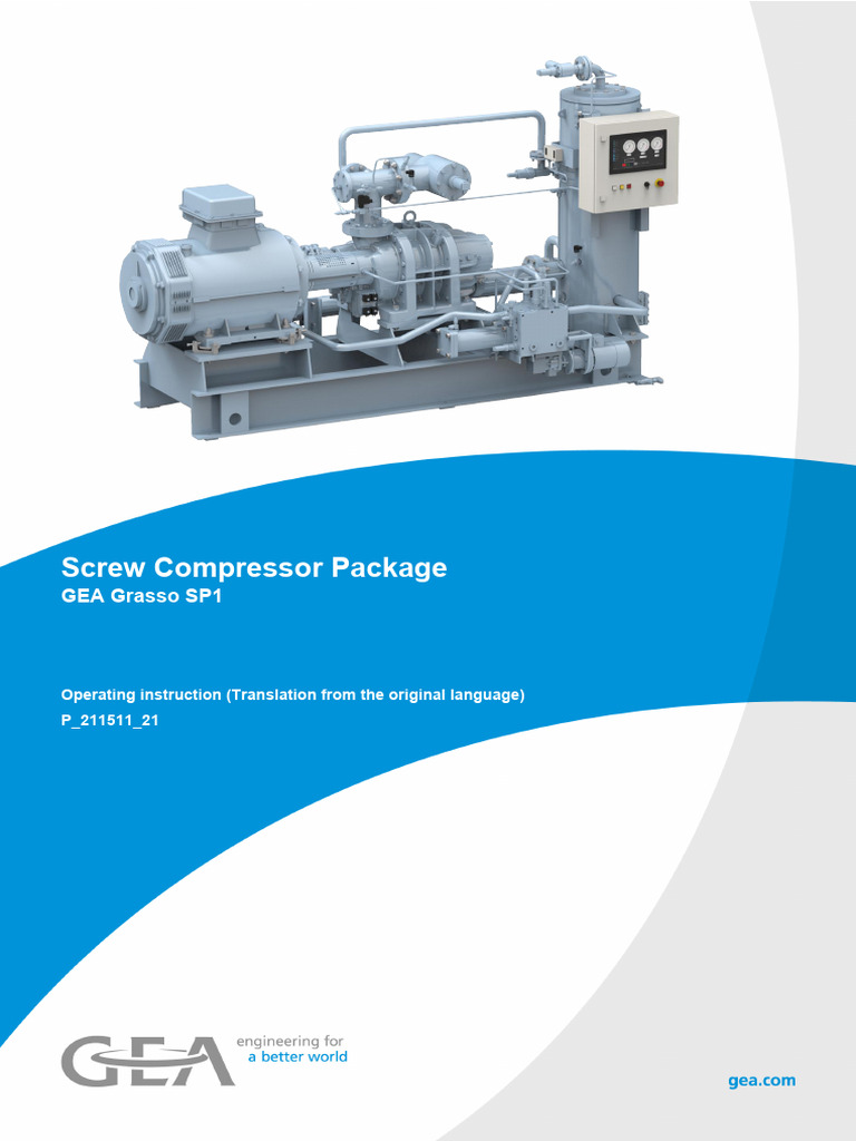 Gea SP Series Screw Comreesor | PDF | Valve | Pump