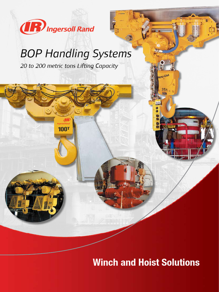 BOP Handling Systems - Ingersoll Rand | PDF | Elevator | Mechanical ...