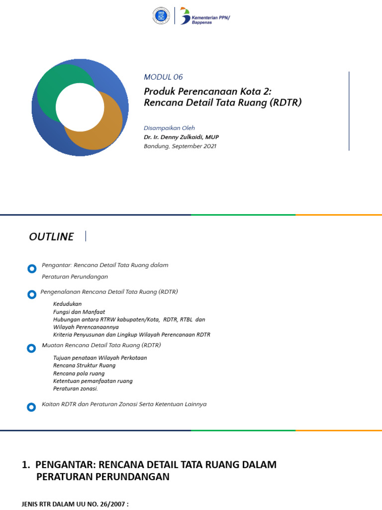 2.4 Produk Perencanaan Kota 2 - RDTR | PDF