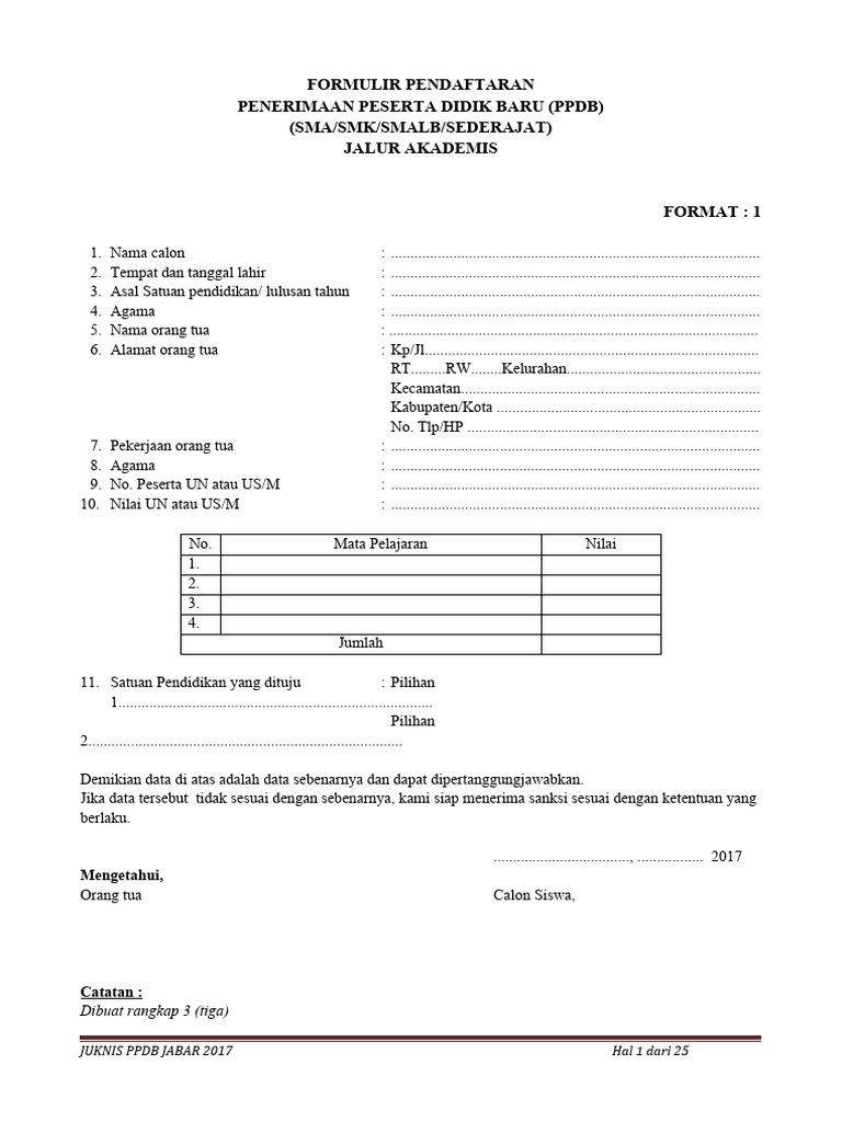 Juknis PPDB 2018 | PDF