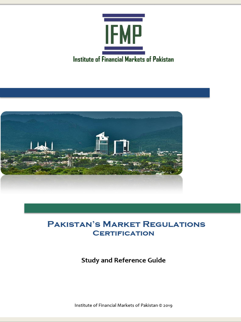 IFMP Pakistan's Market Regulations Certification (Study and Reference ...