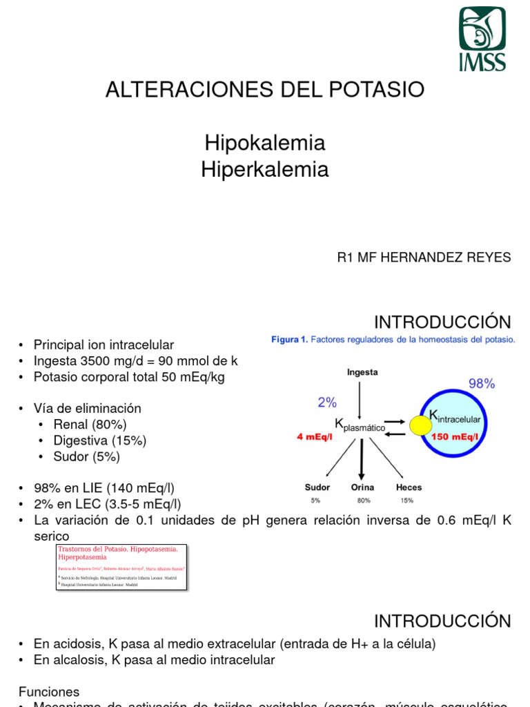 Trastornos Del Potasio | PDF