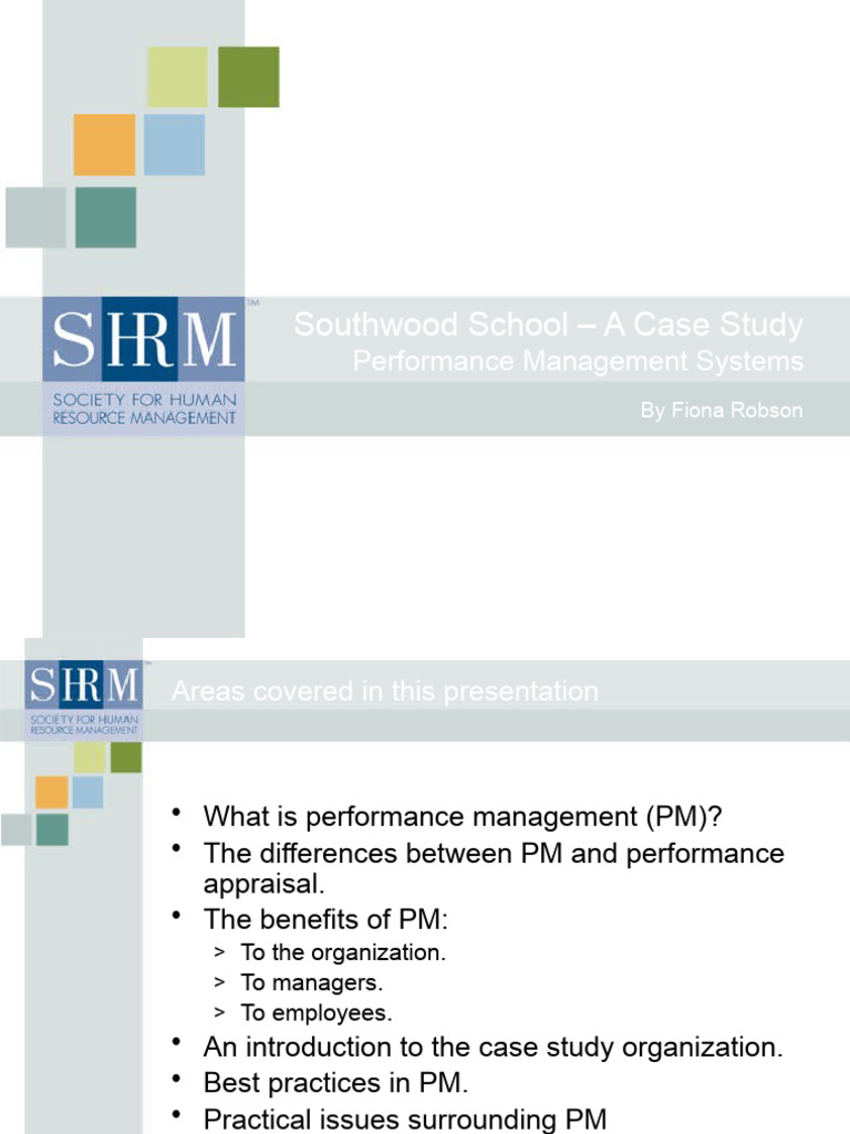 Performance Management at Southwood School | PDF | Performance ...