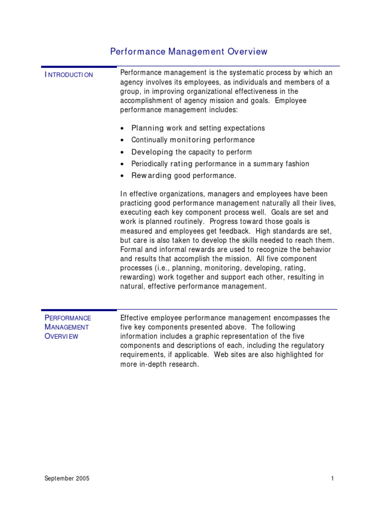 Performance Management | PDF | Performance Management | Performance ...