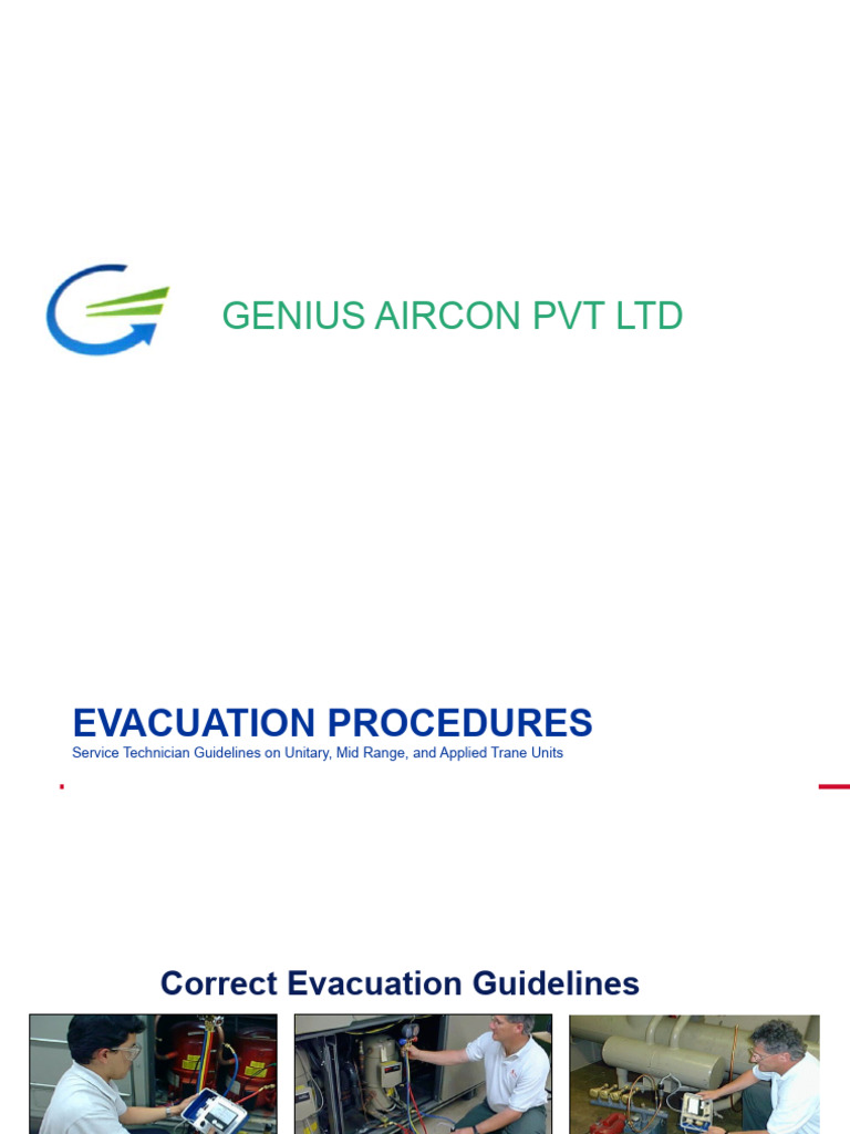 Air Conditioning Evacuation Training Guide | PDF | Water | Corrosion