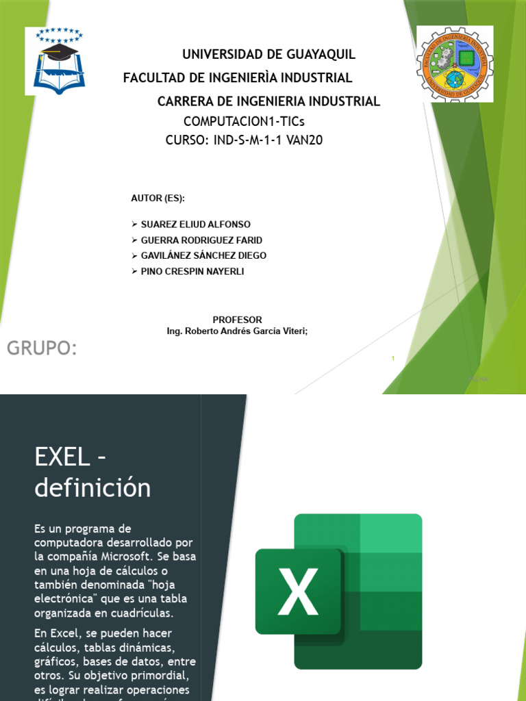Diseño de Bases de Datos Computacion1-Tic Tarea Grupal | PDF | Microsoft Excel | Bases de datos