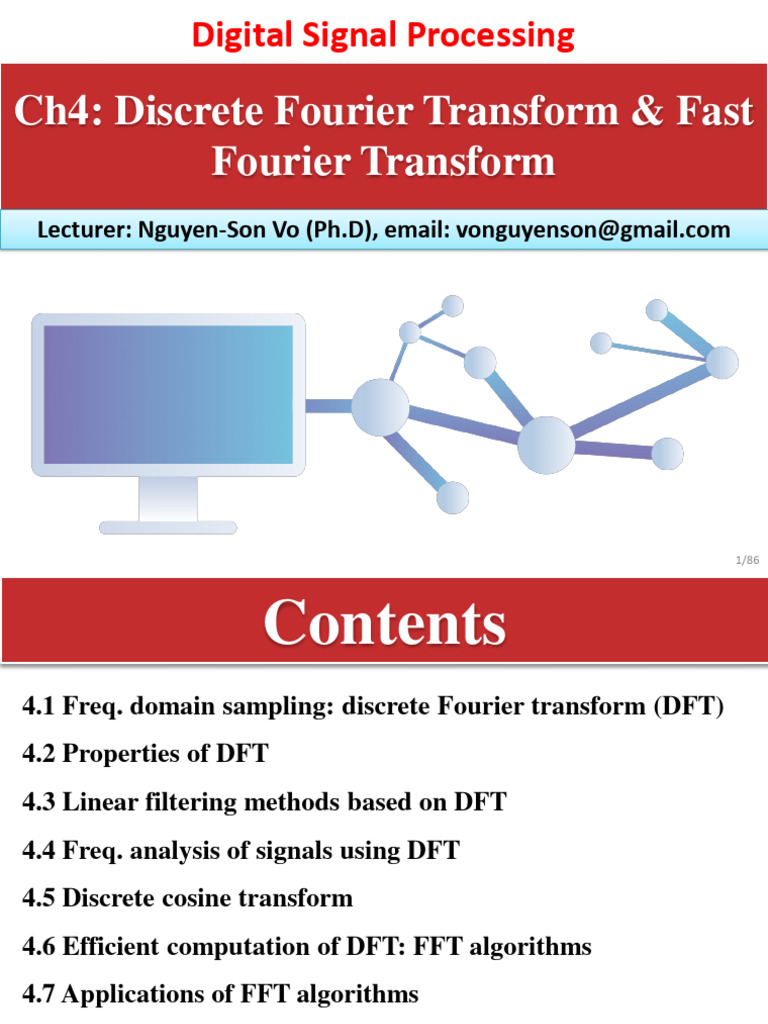 Ch4-DSP DFT FFT | PDF | Teaching Methods & Materials
