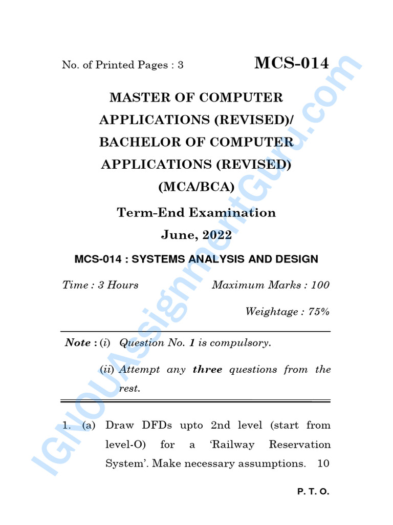 Systems Analysis & Design Exam | PDF | Top Down And Bottom Up Design | Database Design