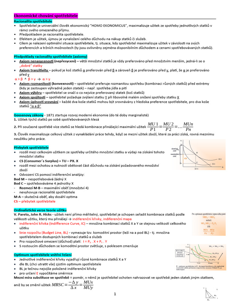 Okruhy Ekonomie 1 | PDF