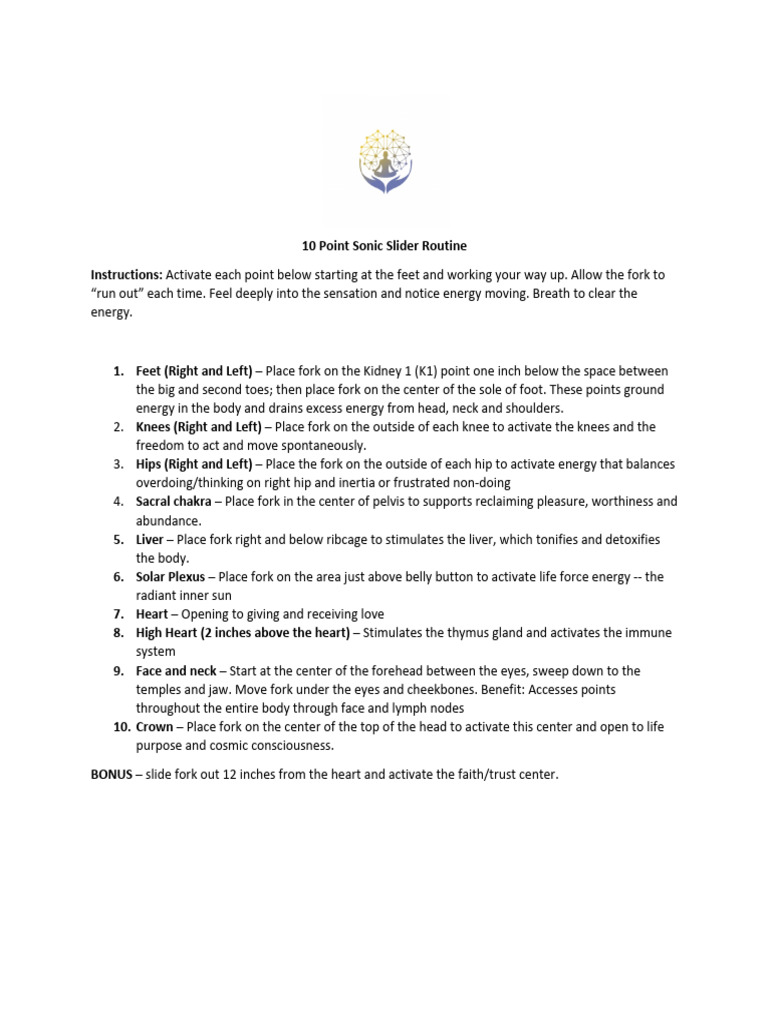 10 Point Sonic Slider Routine | PDF