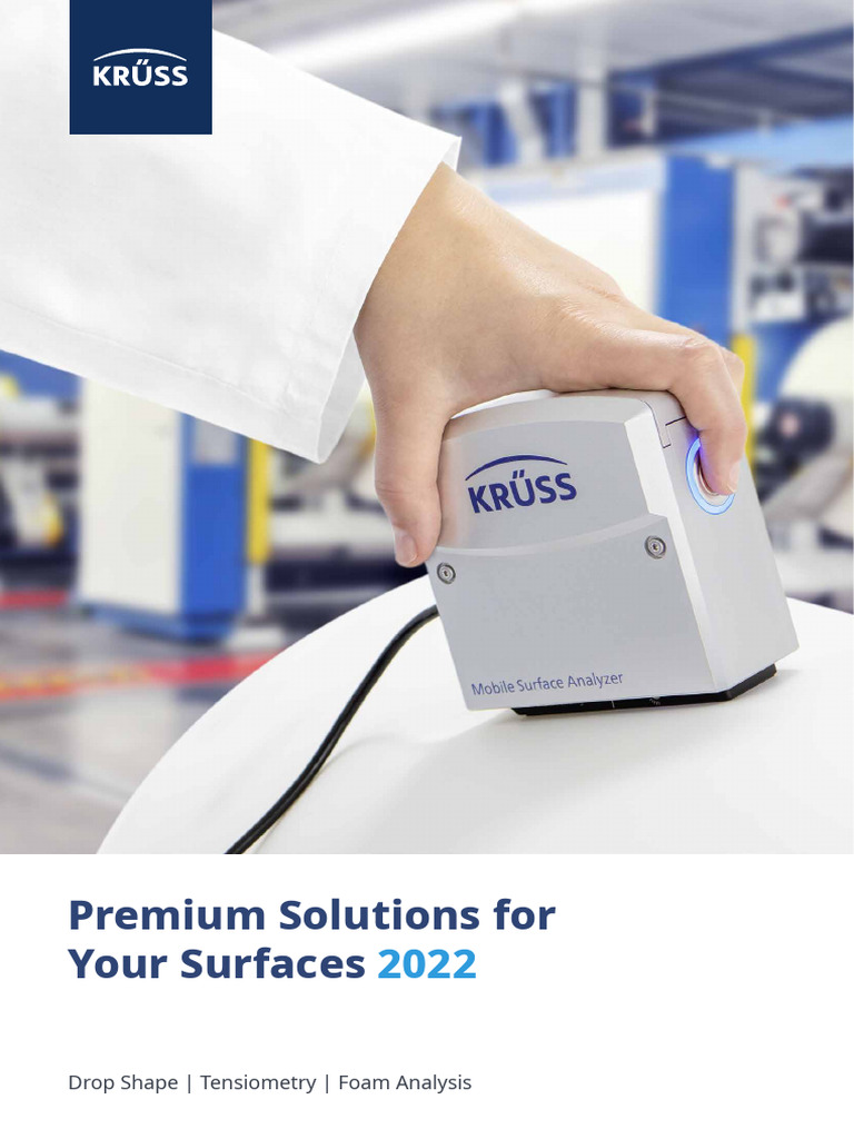 Kruss Bro Product Overview 2022 en | PDF | Wetting | Surface Tension