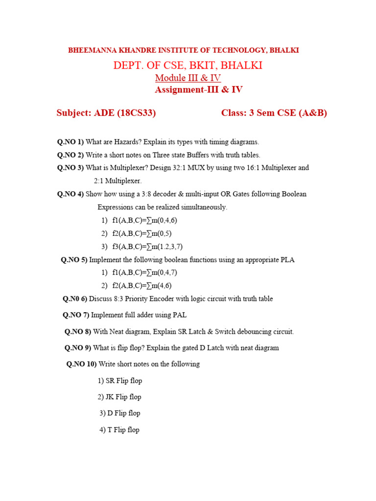 ADE-Assignment 3 & 4 | PDF | Teaching Methods & Materials | Science ...