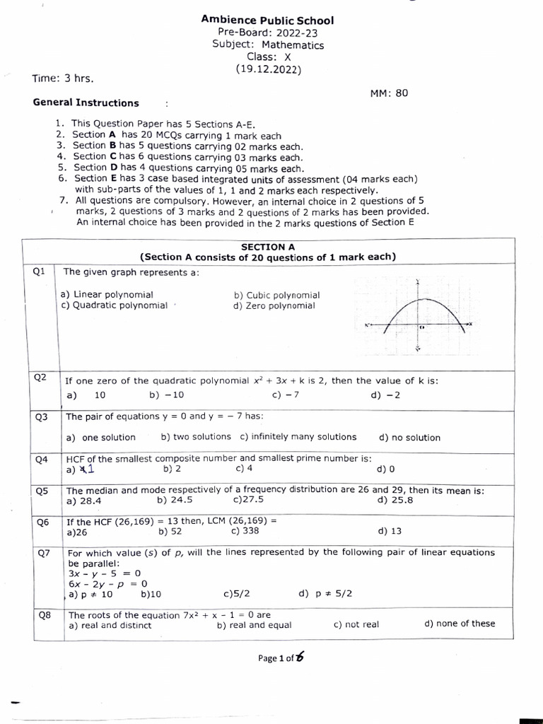 Mathematics Aps | PDF | Quadratic Equation | Polynomial