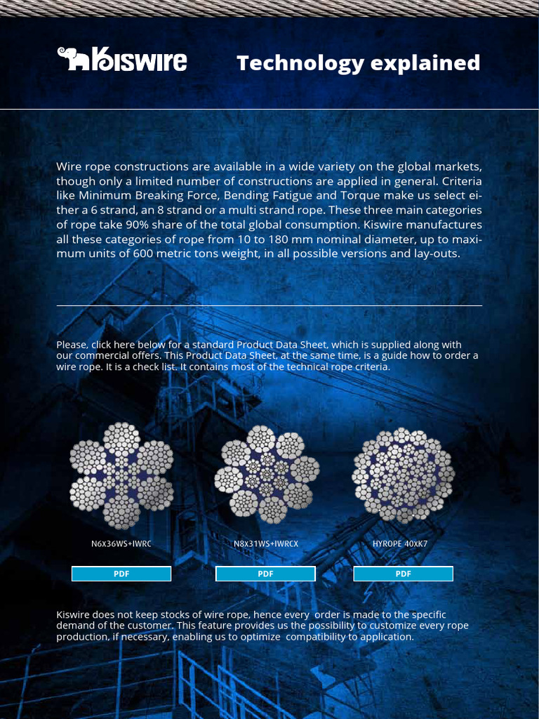 Wire Rope Kiswire 2019 - NeptuneHyrope - Techniek - JP - DEF | PDF