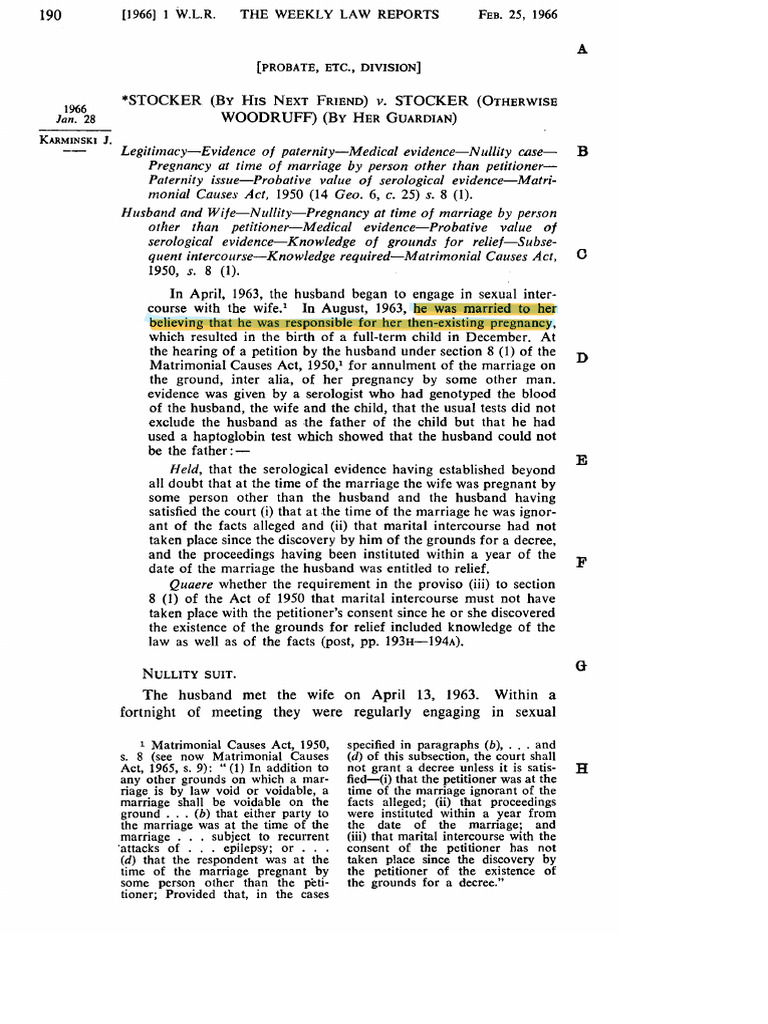 Stocker V Stocker | PDF