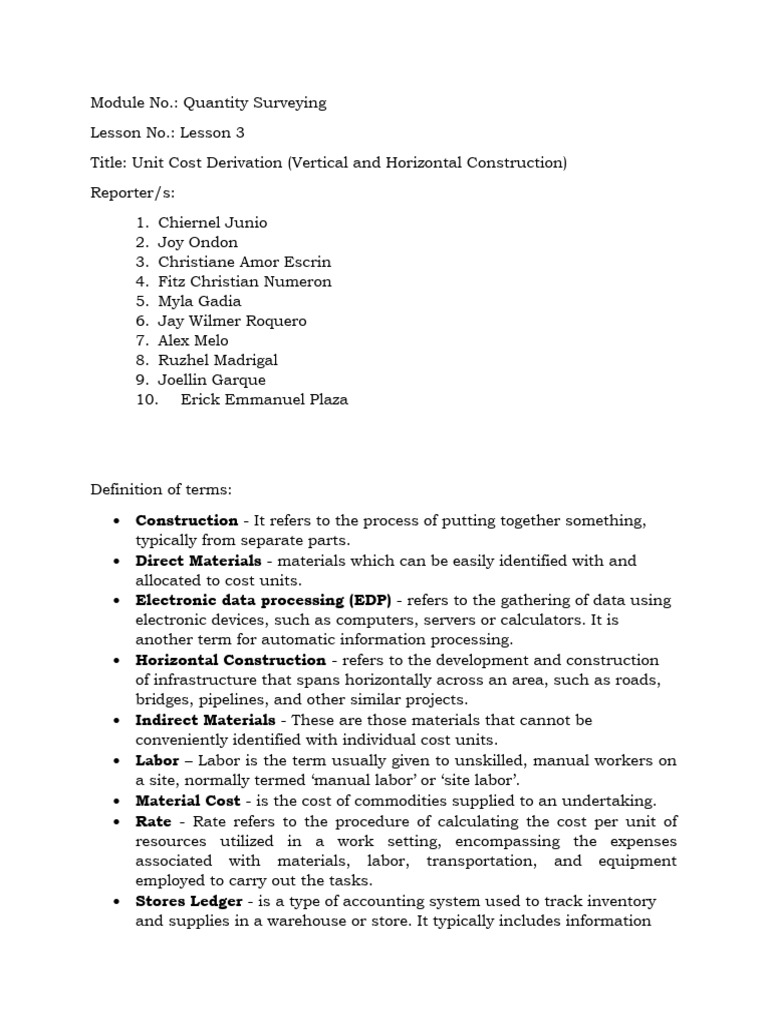 Group 3 Handout | PDF