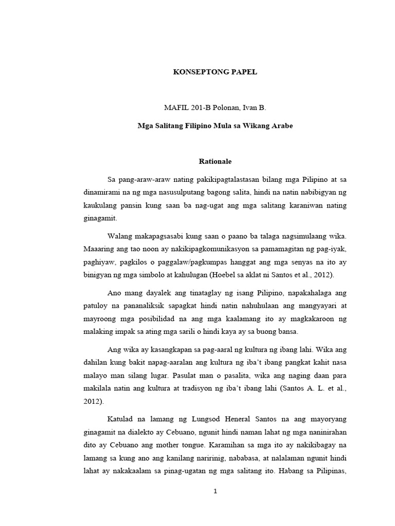 Konseptong Papel | PDF