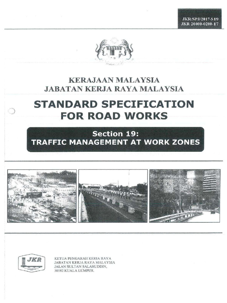 Sec 19 Traffic Management at Work Zone-Only | PDF