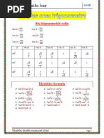 JEE Mains Maths Complete Formula Sheet | PDF