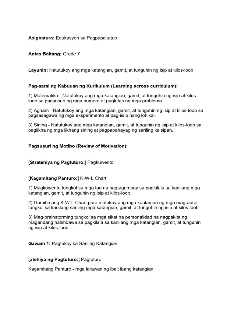 Lesson Plan | PDF