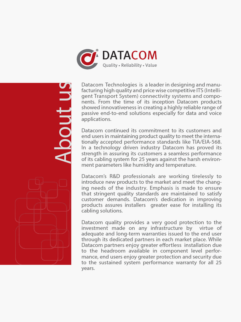 Datacomm Submittal | PDF