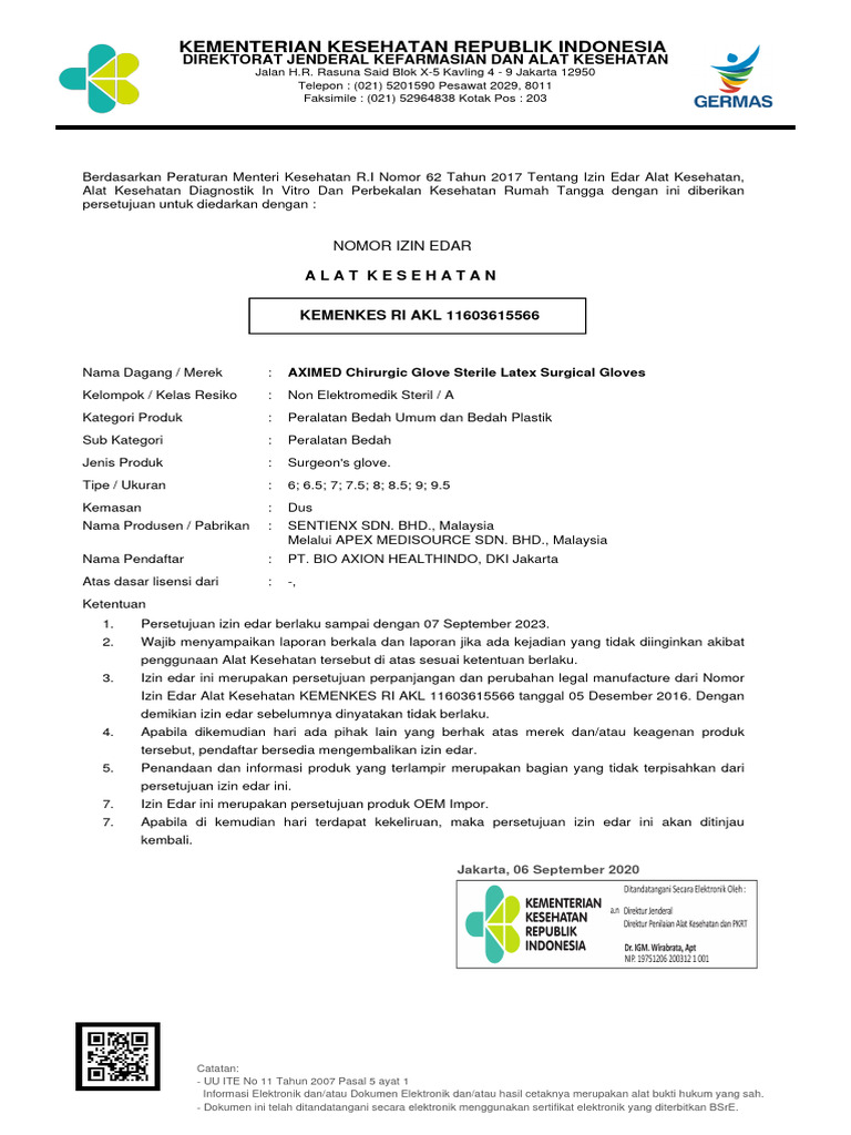 AXIMED Chirurgic Glove Sterile Latex Surgical Gloves | PDF | Hukum