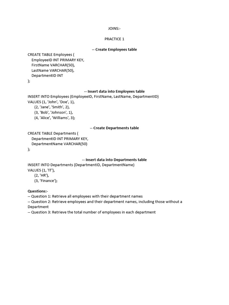 JOINS | PDF | Computing | Computer Programming JOINS | PDF | Computing | Computer Programming