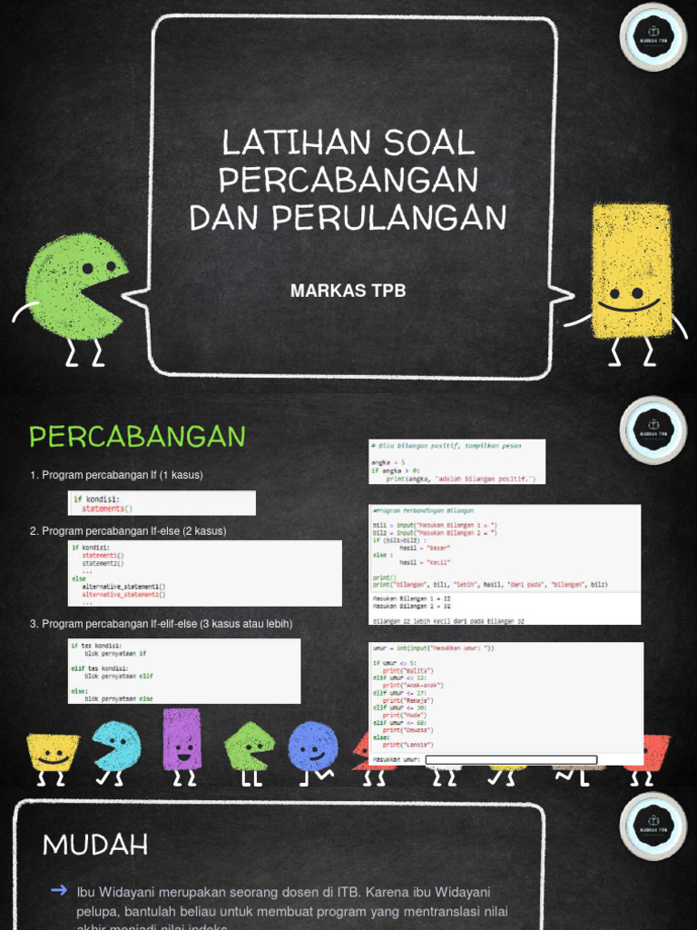 PERTEMUAN06 - Latihan Percabangan Dan Perulangan | PDF