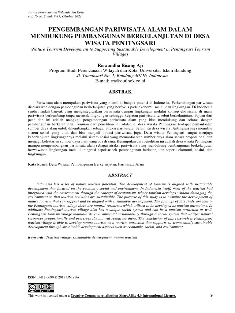 Ekowisata Berkelanjutan Pentingsari | PDF