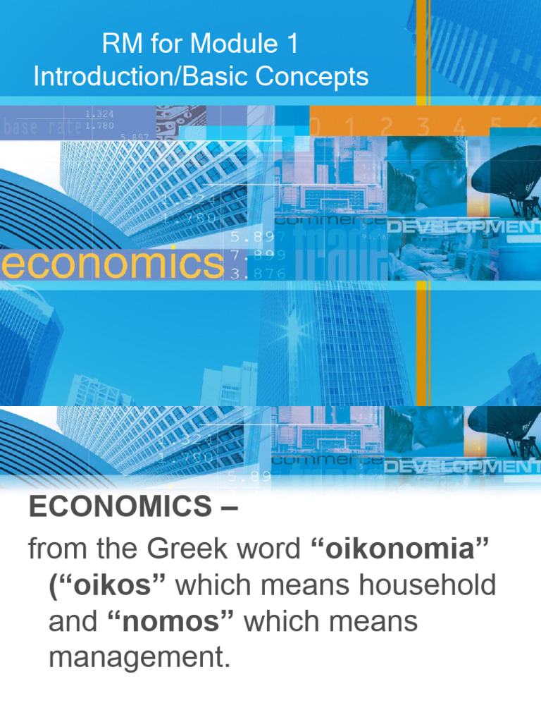 Reading Material 1 Introduction Econ | PDF | Economics | Consumption ...