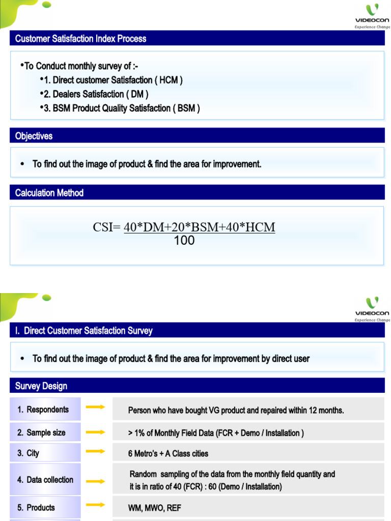 CSI Process | PDF | Customer Satisfaction | Business