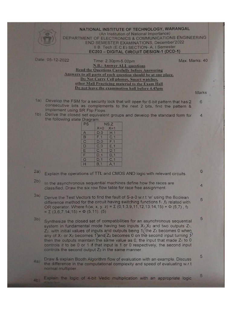 Semester 2-1 PYQs PDF | PDF