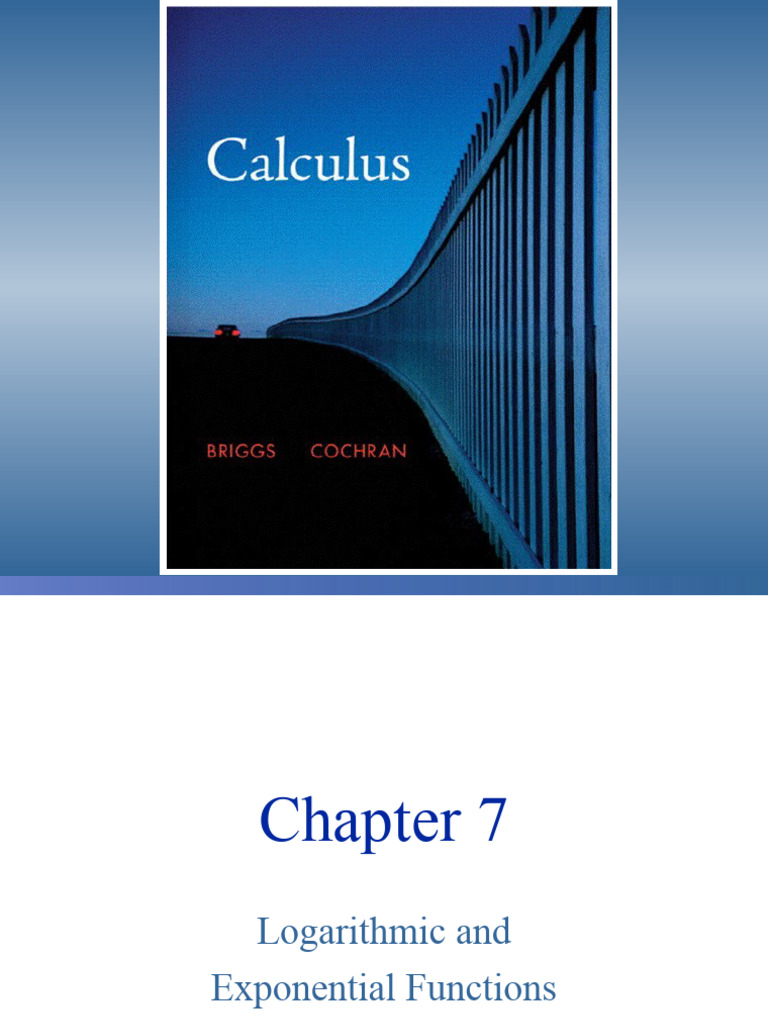 Logarithmic and Exponential Functions | PDF