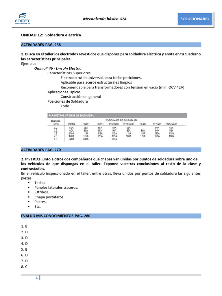 Solucionario MB GM 2022 UD12 | PDF