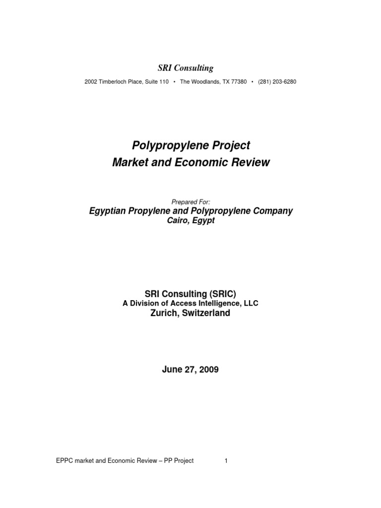 Eppc PP Report Sric 29 June 09 | PDF | Finance & Money Management