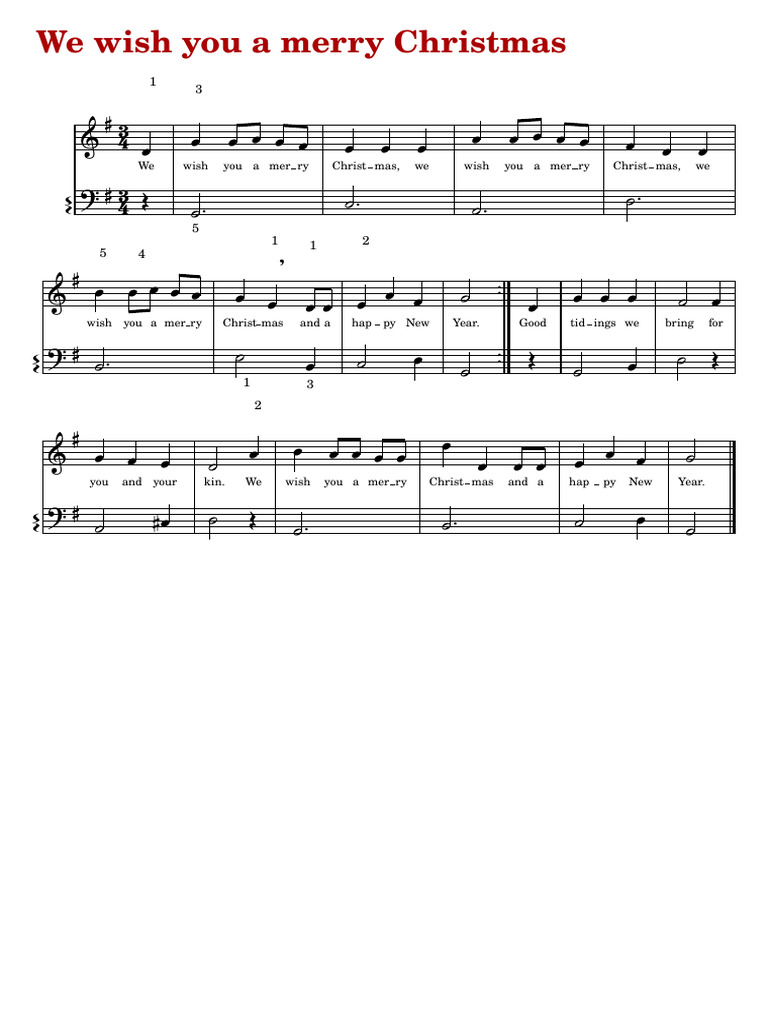 We Wish You A Merry Christmas | PDF