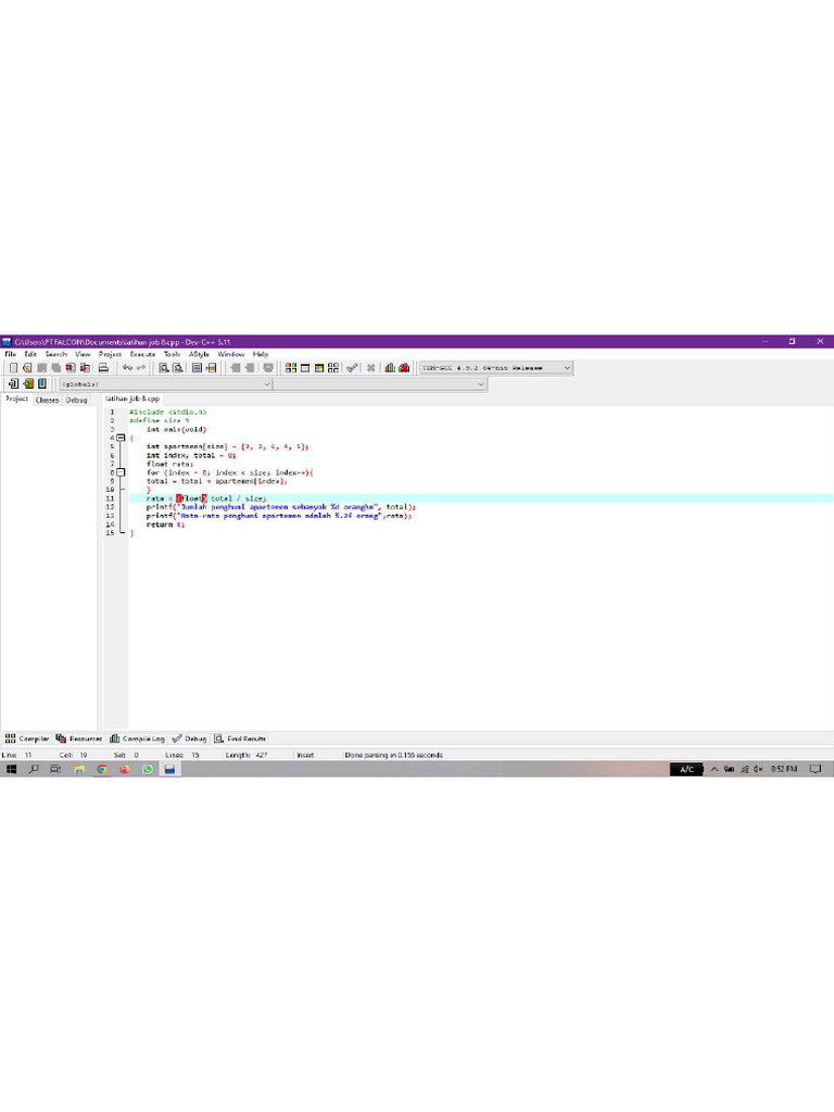 Rendy Ananda Darlis (23323020) Job 8 | PDF