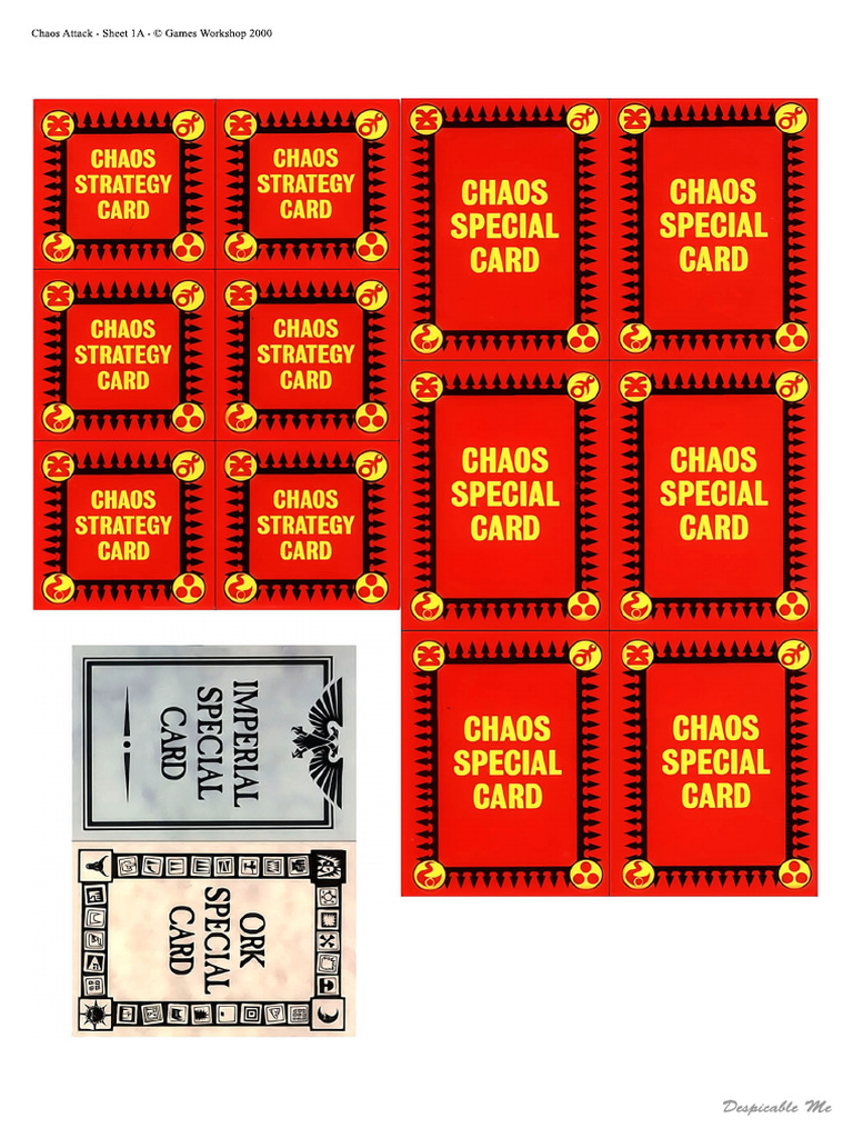 Chaos Attack - Parts | PDF